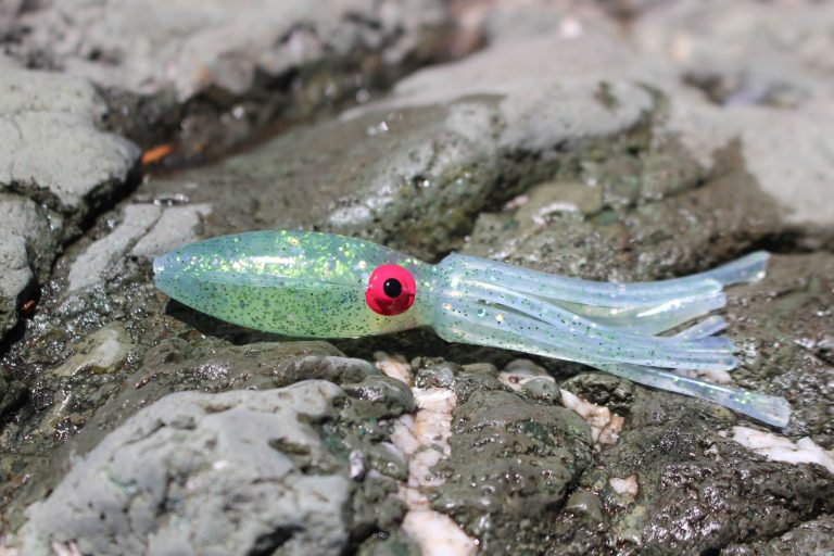 Soft Plastic Squid Rigged with Hook - Soft Plastic Fishing Lures by B2Squid
